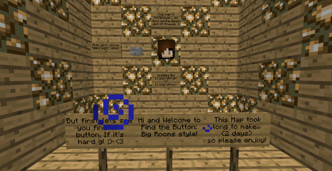 Find the Button Big Room 1.10 Minecraft Map