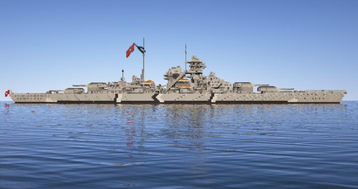 DKM Bismarck 1:1 Full interior Minecraft Project