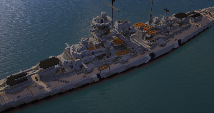 DKM Bismarck 1:1 Full interior Minecraft Map