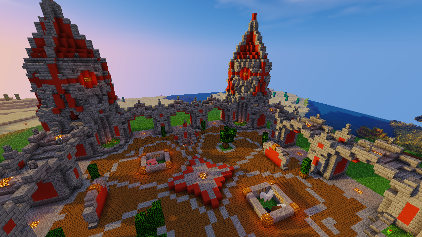 Minecraft Spawn: Castle Spawn for Factions/Survival Minecraft Map