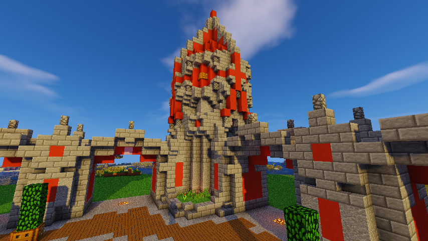 Minecraft Spawn: Castle Spawn for Factions/Survival Minecraft Map