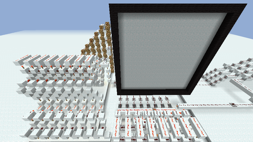 Platinum Red 8 Bit 1 Byte Redstone Computer (Demo Version) Minecraft Map