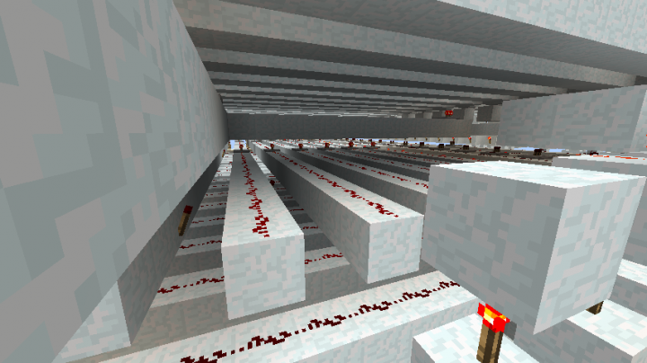 Platinum Red 8 Bit 1 Byte Redstone Computer (Demo Version) Minecraft Map