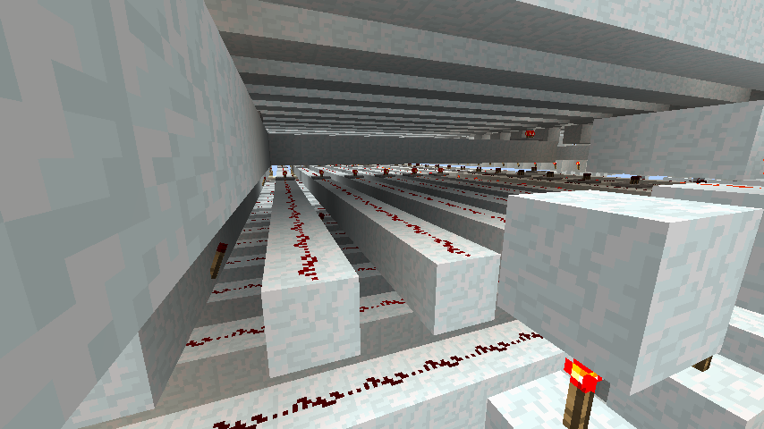 Platinum Red 8 Bit 1 Byte Redstone Computer (Demo Version) Minecraft Map