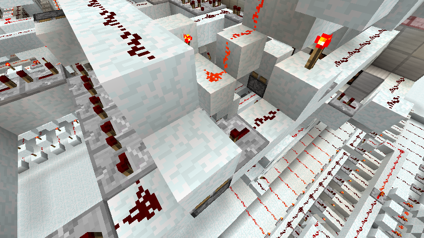 Platinum Red 8 Bit 1 Byte Redstone Computer (Demo Version) Minecraft Map