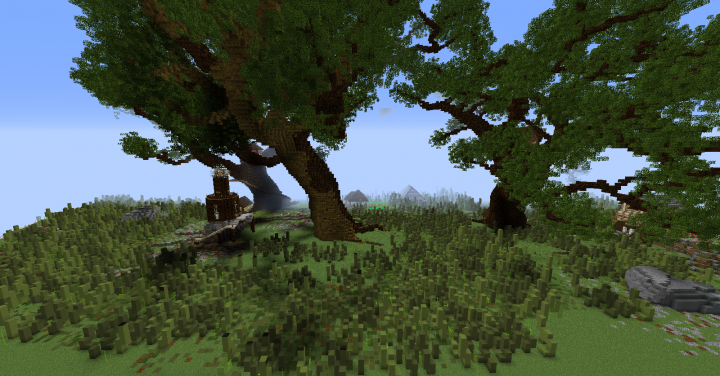 A Town in the Trees Minecraft Map