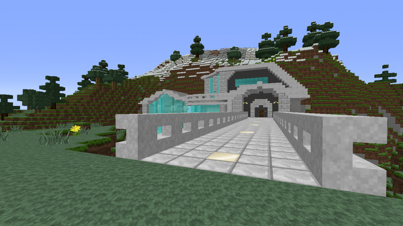 Modded Build House - Server Build - Marble Mansion Minecraft Map