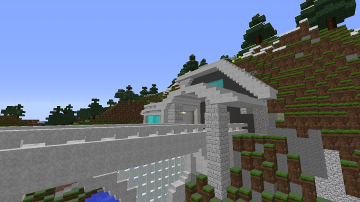 Modded Build House - Server Build - Marble Mansion Minecraft Map