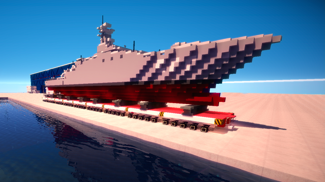 Heavy-duty shipyard trailer Minecraft Map