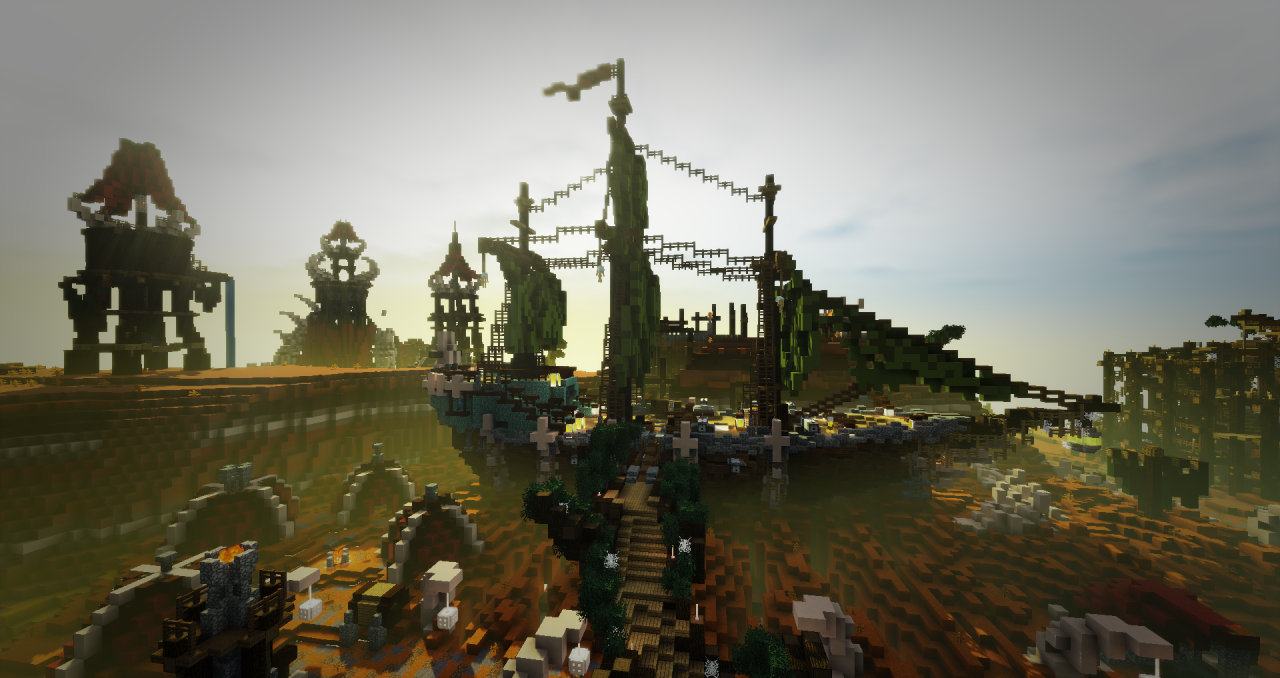 Orcs' ship Kalimdor Minecraft Map