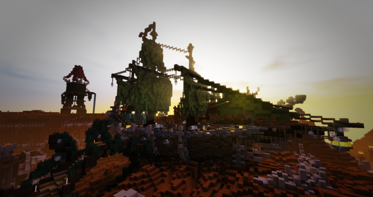 Orcs' ship Kalimdor Minecraft Map