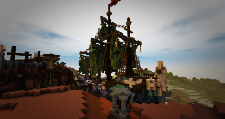 Orcs' ship Kalimdor Minecraft Map