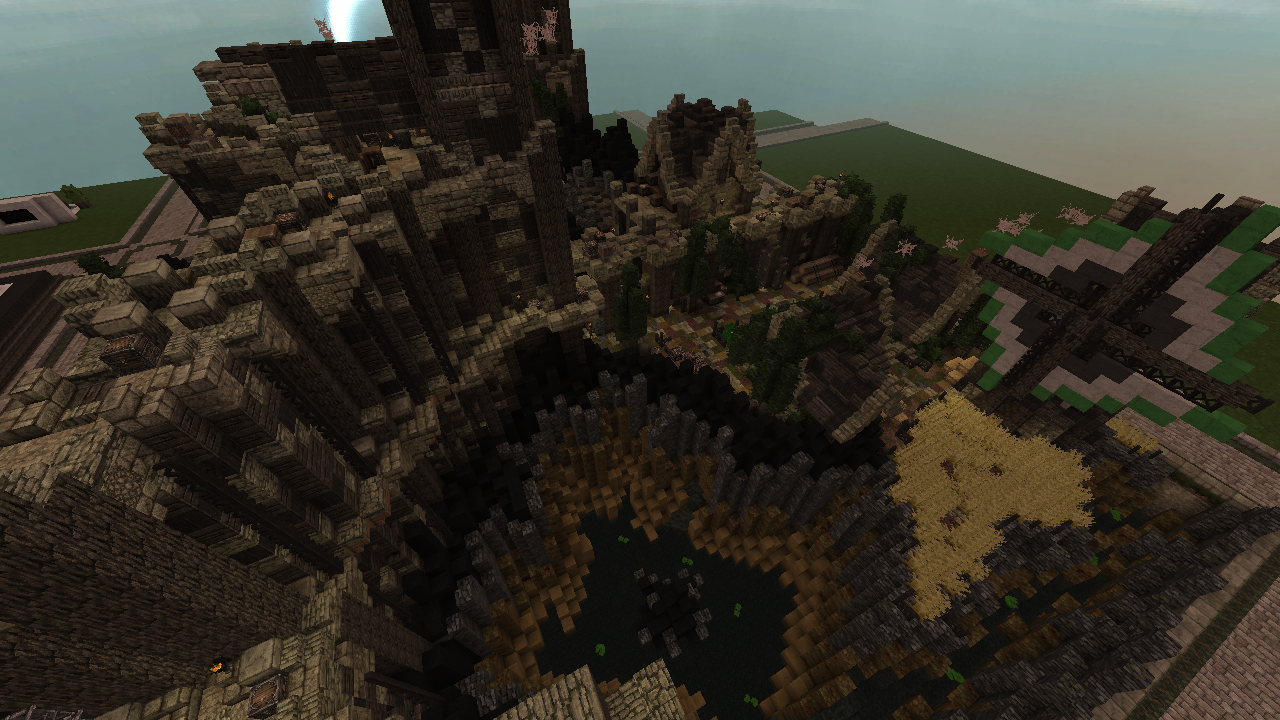 Dark Medieval Village Minecraft Map