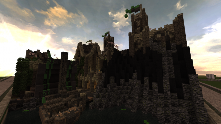 Dark Medieval Village Minecraft Map