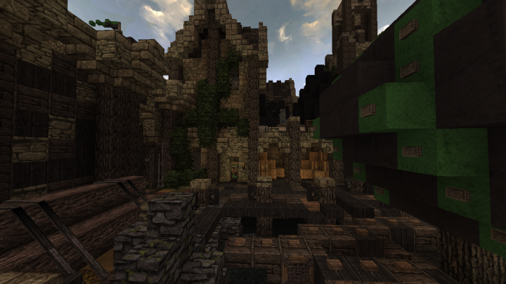 Dark Medieval Village Minecraft Map