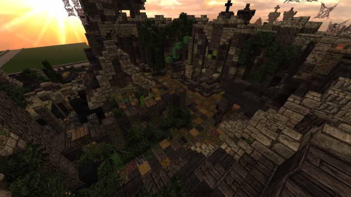 Dark Medieval Village Minecraft Map