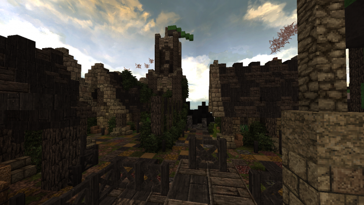 Dark Medieval Village Minecraft Map