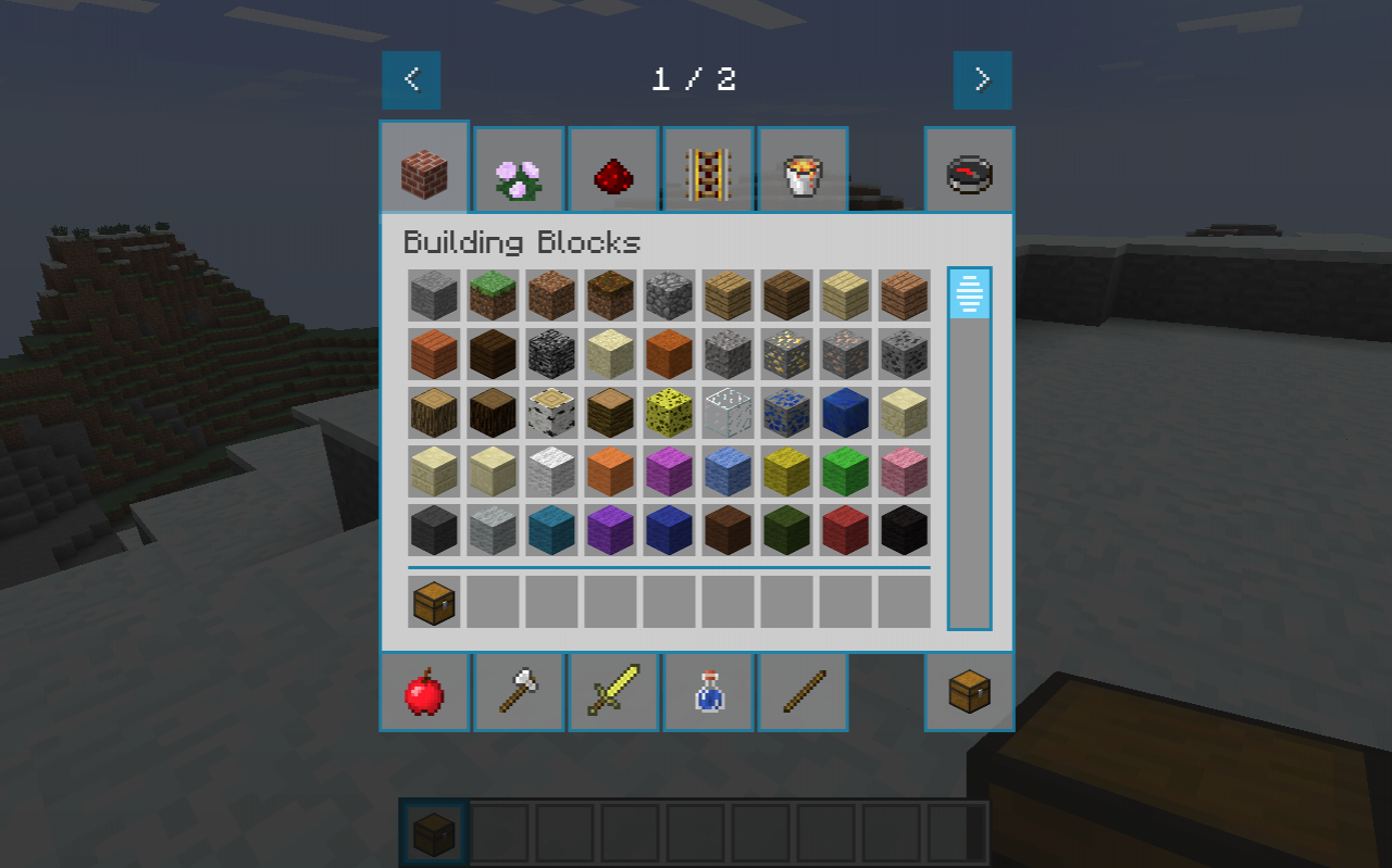Omega Blu - A Simple, Clean UI Minecraft Texture Pack