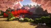 Japanese architecture "Red bridge and cherry blossom" Minecraft Map