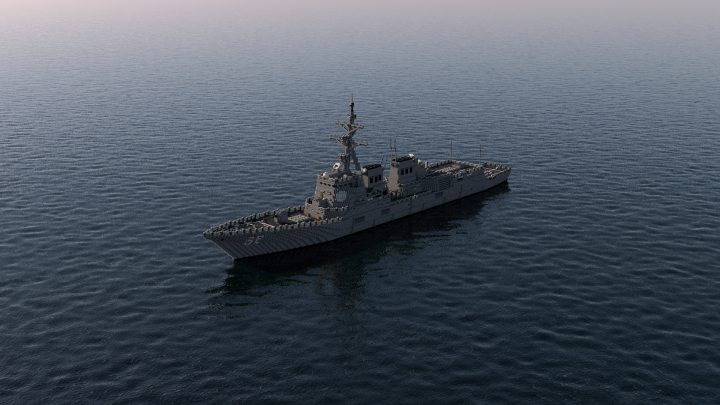 [Save file] 2:1 scale Arleigh Burke-class Aegis destroyers Flight 2A ...