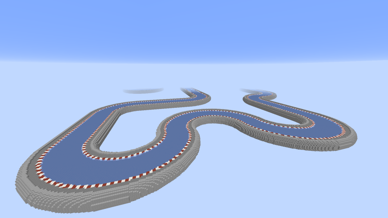 Long Ice Boat Racing Track Minecraft Map