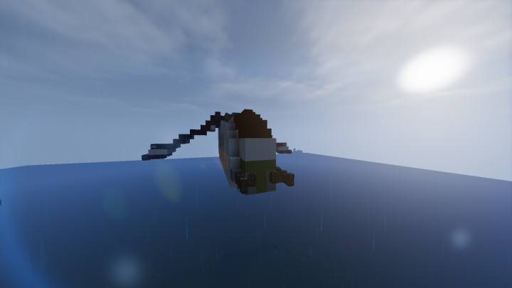 LA-AT Republic Gunship from STAR WARS Minecraft Map