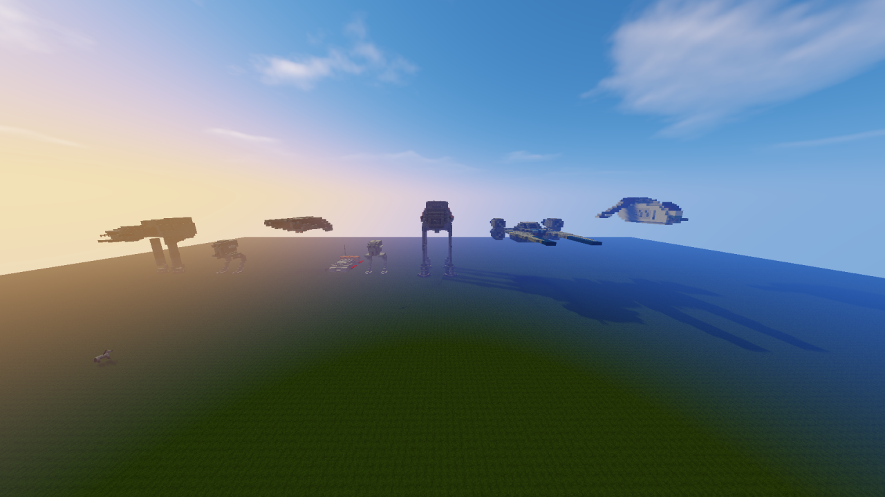 LA-AT Republic Gunship from STAR WARS Minecraft Map