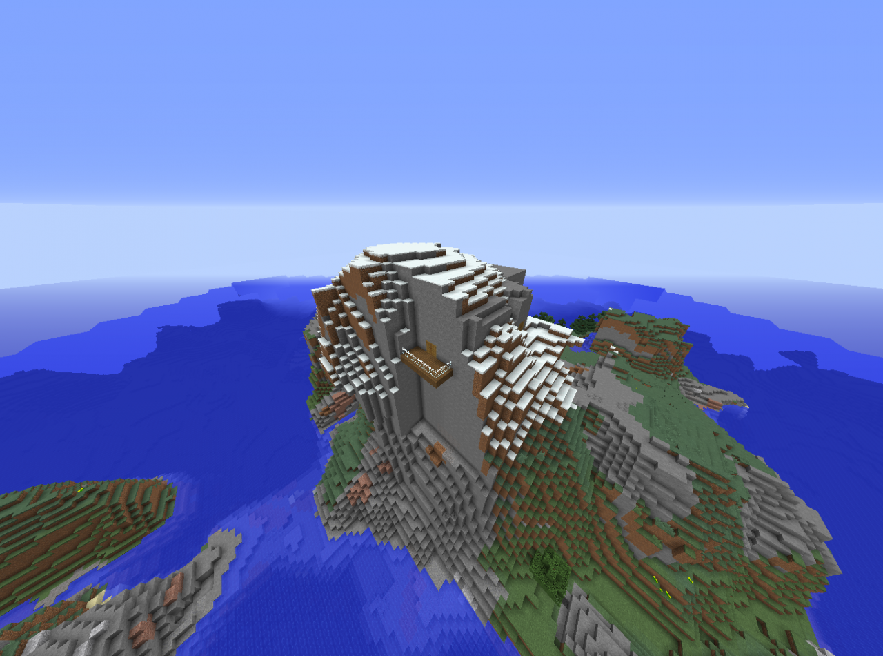 Fully Redstone Mountain House Minecraft Map