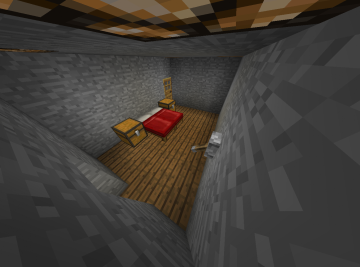 Fully Redstone Mountain House Minecraft Map