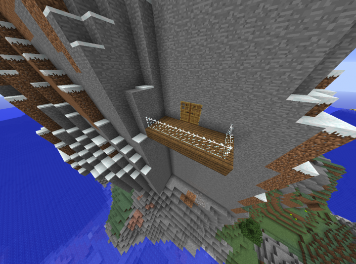 Fully Redstone Mountain House Minecraft Map