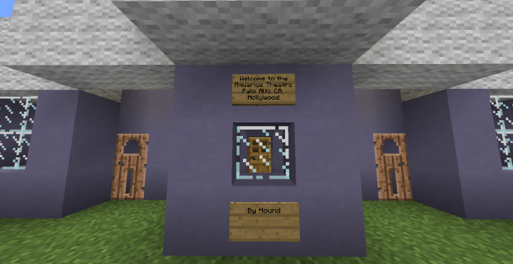 Aquarius theatre Palo Alto CA Hollywood! Minecraft Map