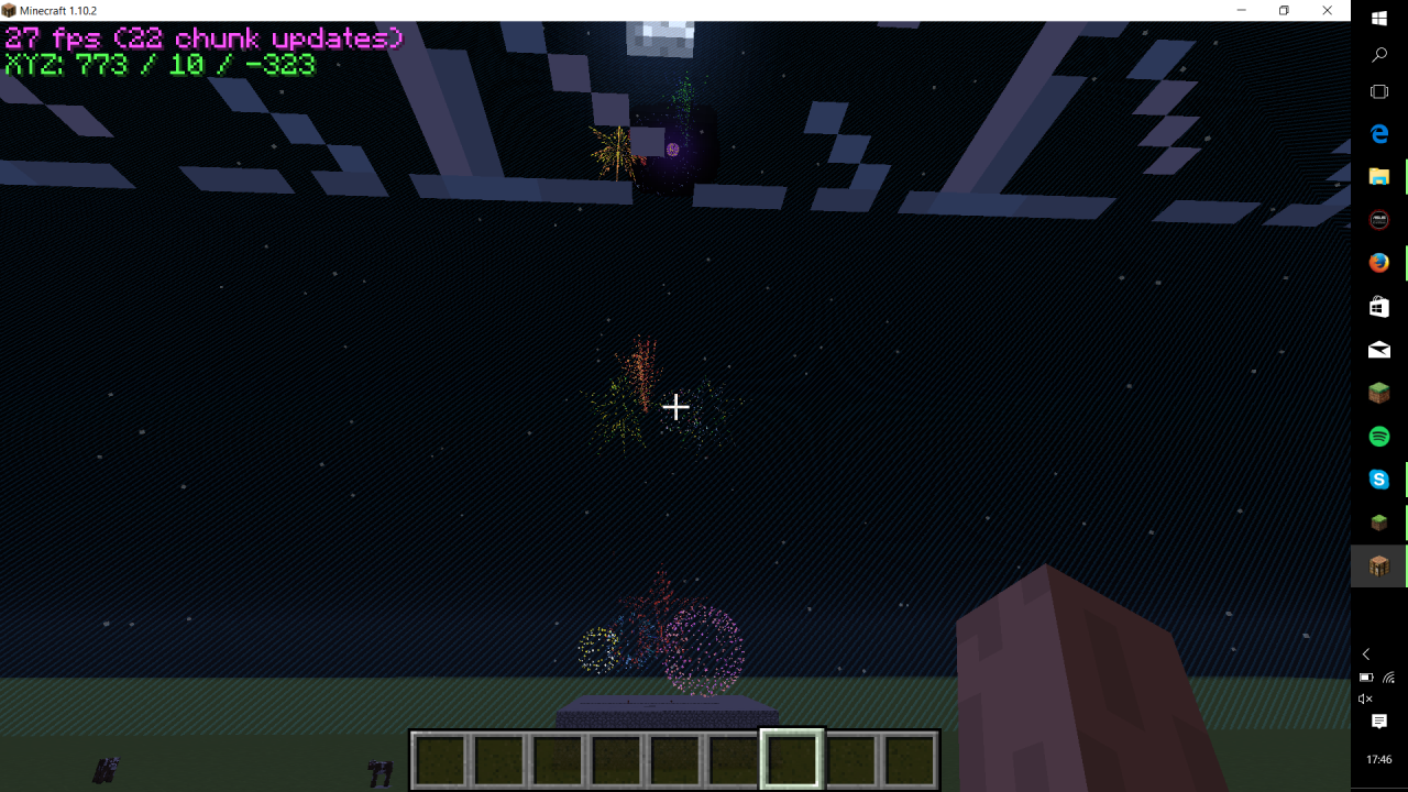 Fireworks machine Minecraft Map