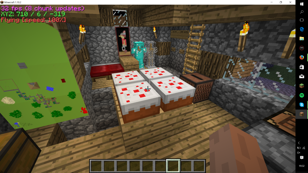 Fireworks machine Minecraft Map