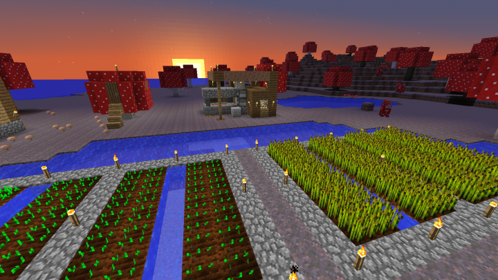 Mushroom Village Minecraft Map