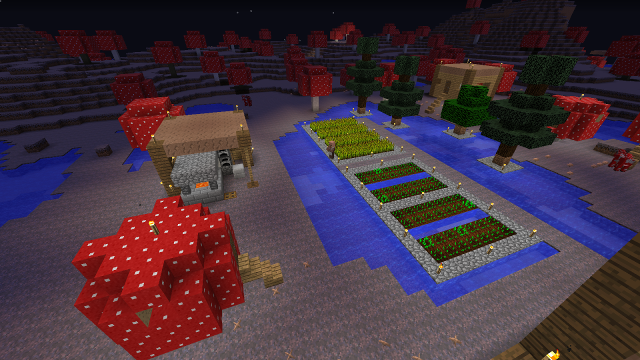 Mushroom Village Minecraft Map