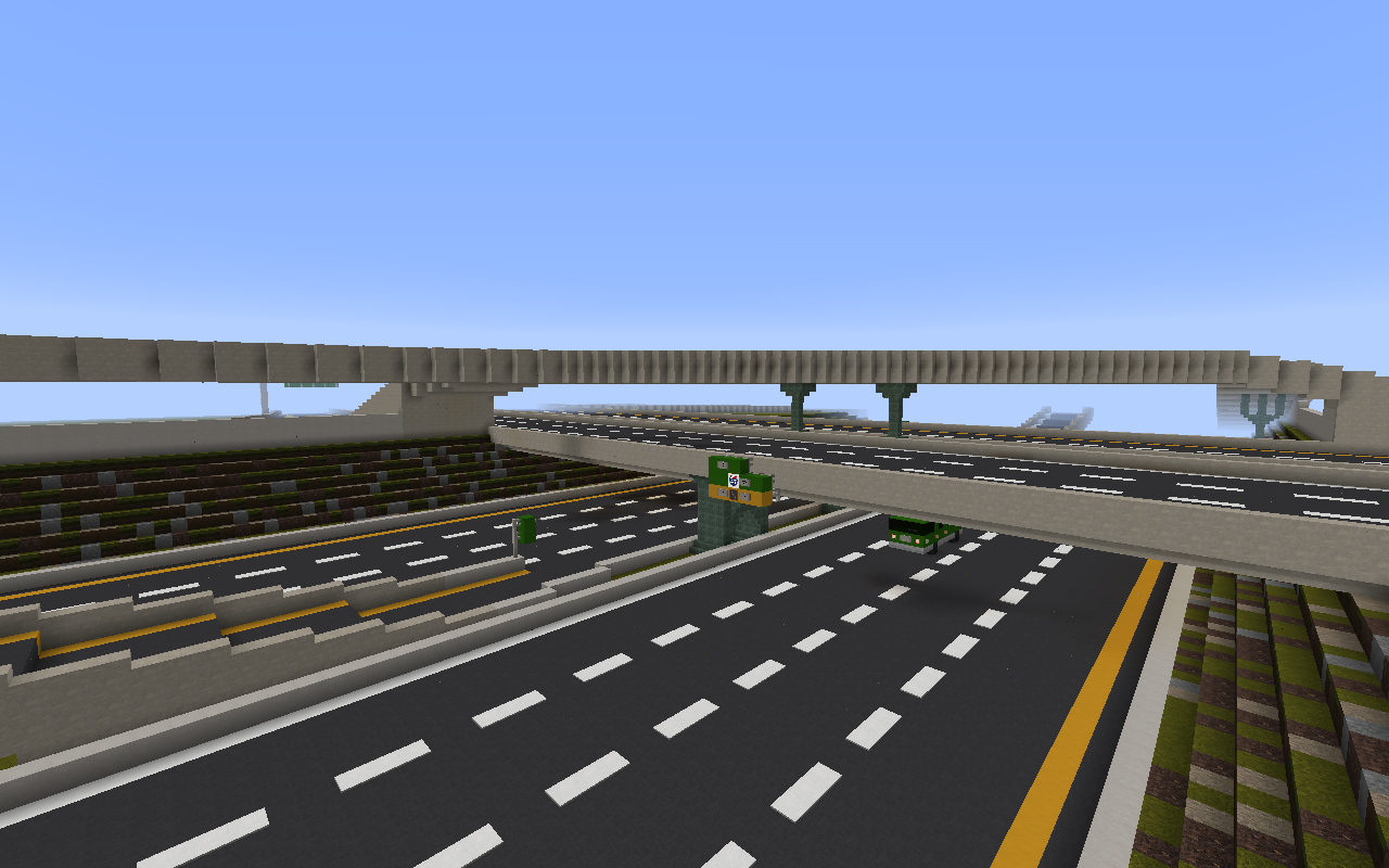 3-Level Stack Interchange Minecraft Map