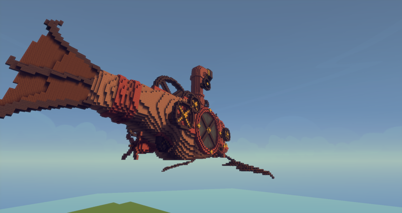 Steampunk Killer Fish Organic Minecraft Map