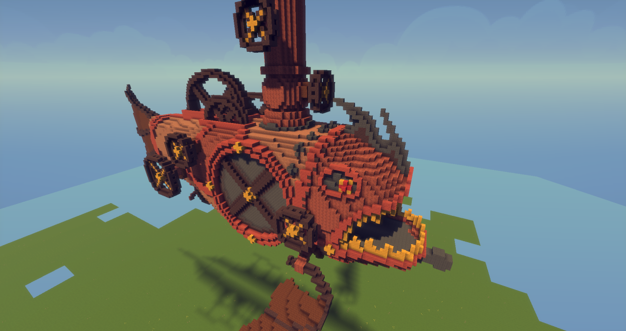 Steampunk Killer Fish Organic Minecraft Map