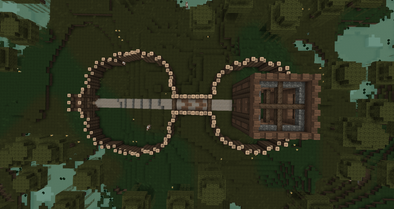 Motte and Bailey castle Minecraft Map