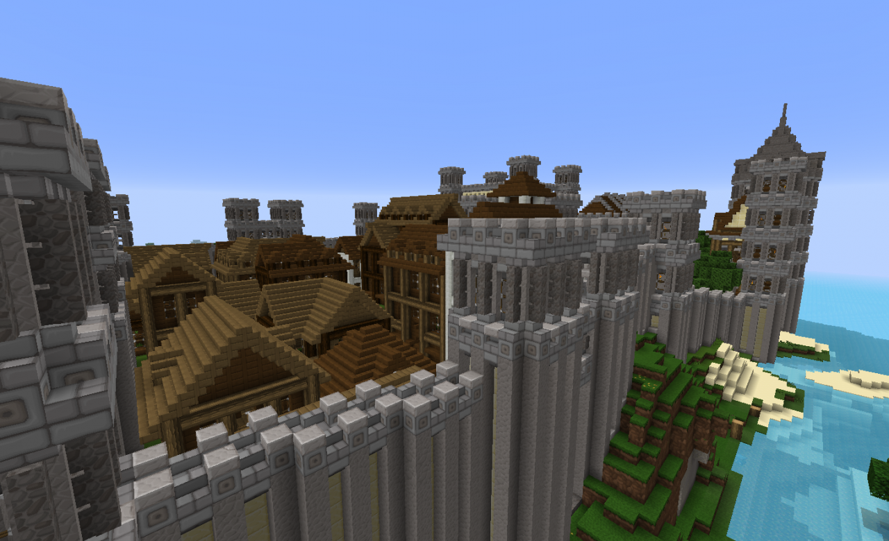 Medeival Castle Village Minecraft Map