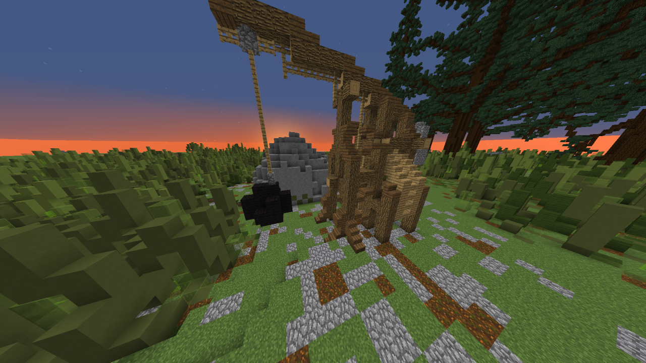 Medieval Village -In The Trees: Solo Build- Minecraft Map