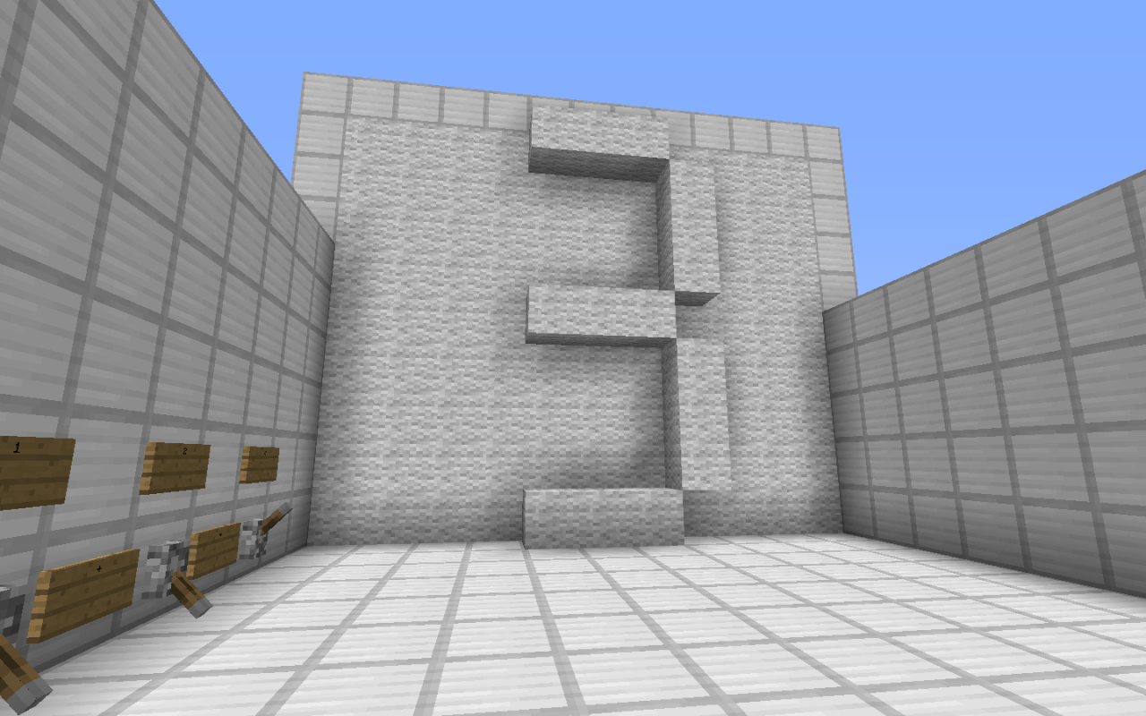 Simple calculator with screen Minecraft Map