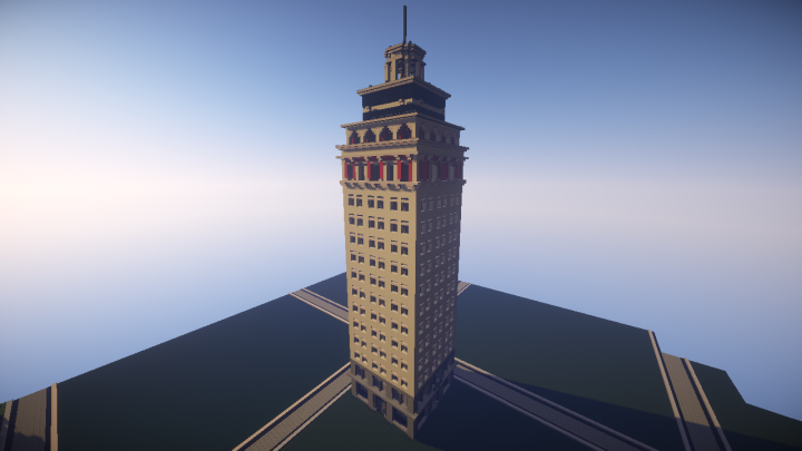 Nebotičnik, Skyscraper - Ljubljana, Slovenia Minecraft Map