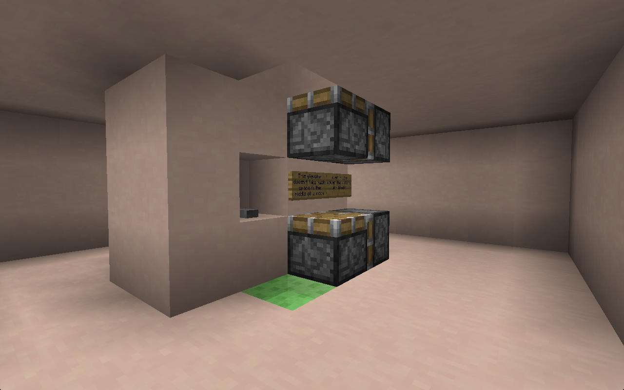 Elevator (3x3) | up, down and sideways! Minecraft Map