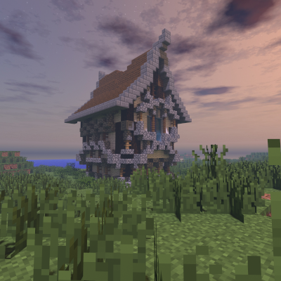 ♦ Small elven house ♦ Simple creation ♦ Minecraft Map