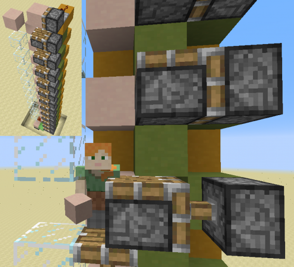 Elevator (3x3) | up, down and sideways! Minecraft Map