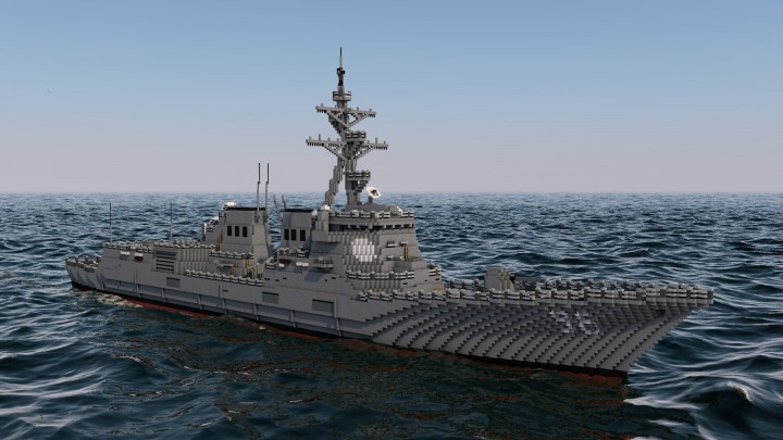 [Save file] 2:1 scale Arleigh Burke-class Aegis destroyers Flight 2A ...