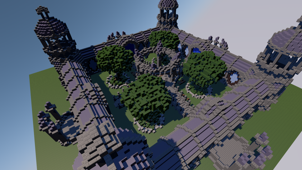 4 Portal Hub/Spawn Minecraft Map