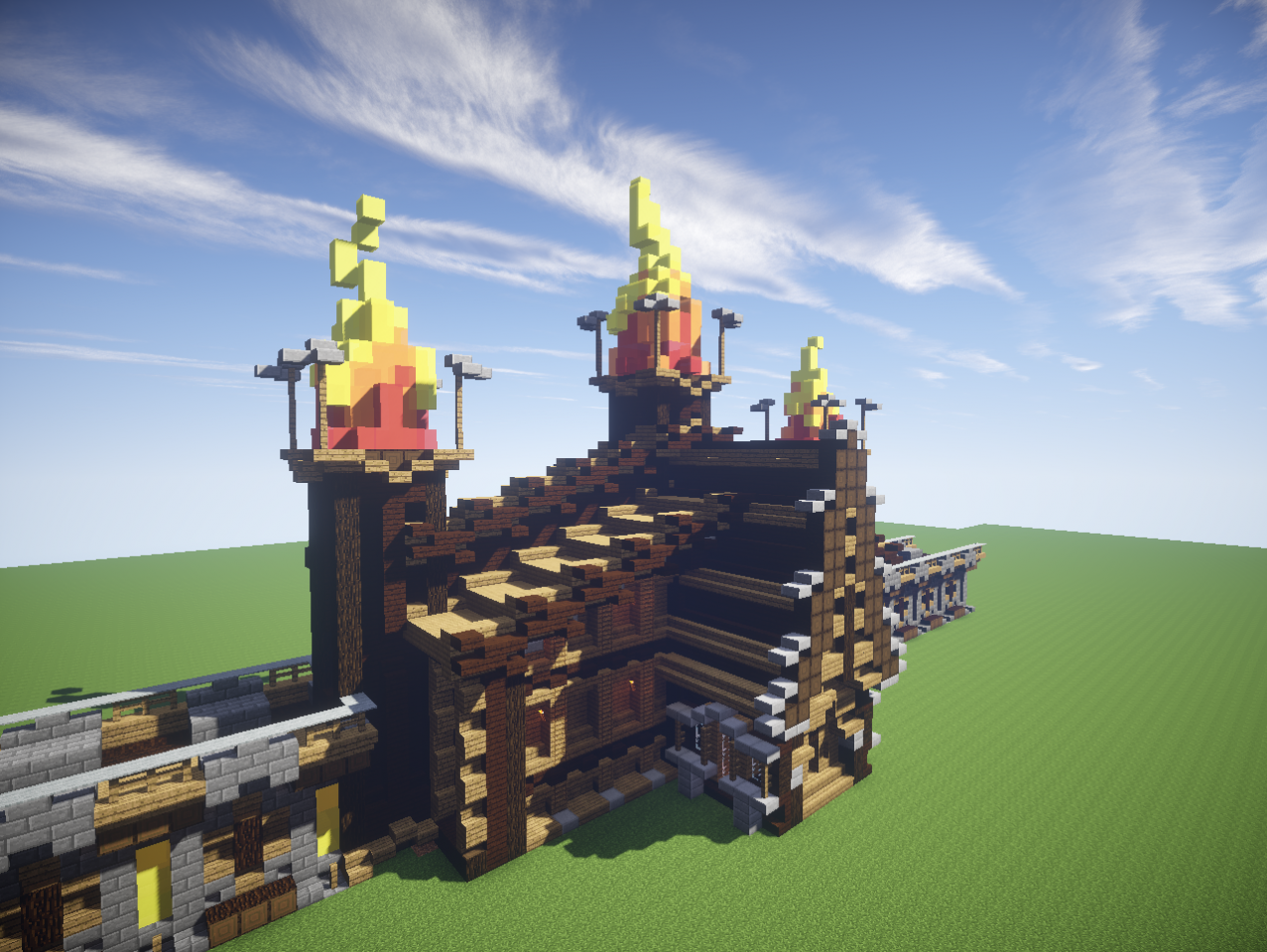 Village Gate + Timelapse Minecraft Map