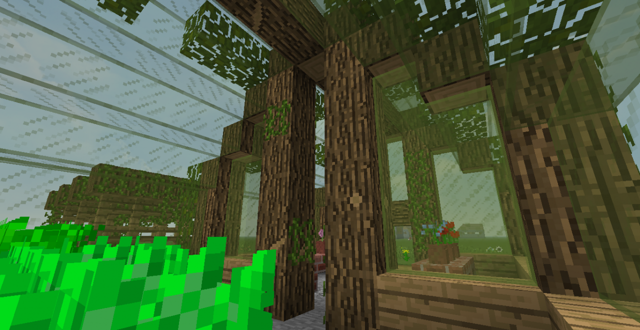 medium-sized, practical, Overgrown greenhouse that looks good in a ...